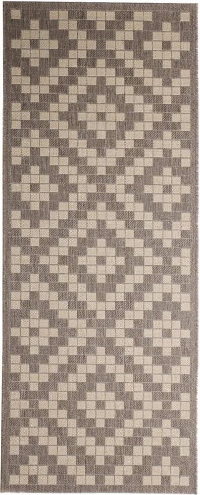 Kusový koberec Panama hnědý atyp, Velikosti 80x200cm