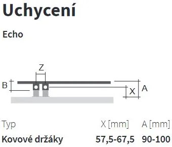Isan Echo ELEKTRO 1215 x 500 mm koupelnový radiátor bílý