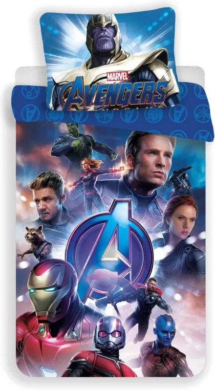 Jerry Fabrics bavlněné povlečení Avengers Endgame, 140x200 cm