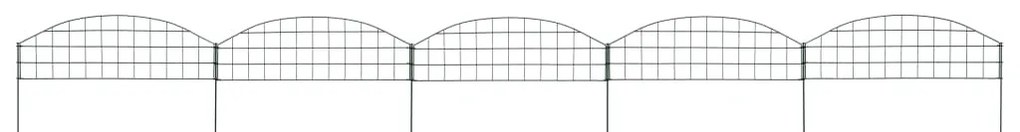 Obloukový zahradní plot 77,3 x 26 cm zelený 146101