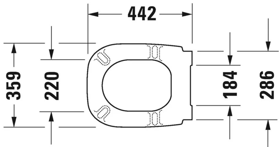 Duravit D-Code - WC sedátko + sklápěcí automatika, bílá 0067390099