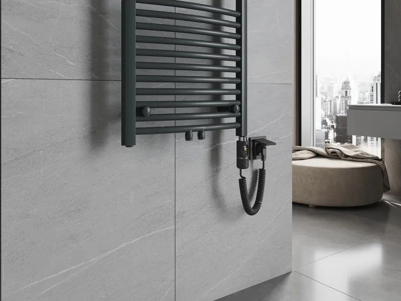 Mexen Ares, elektrické topné těleso 700 x 400 mm, 300 W, antracitová, W102-0700-400-2300-66