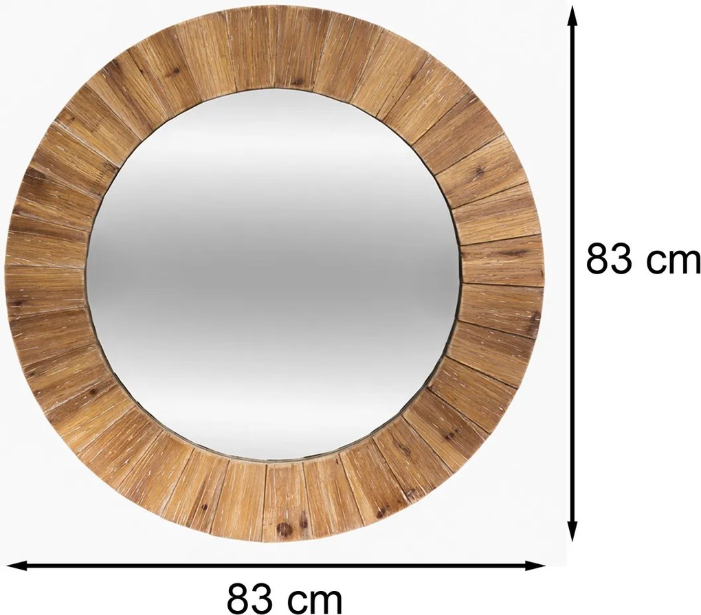 Zrcadlo Jazlyn, hnědé
