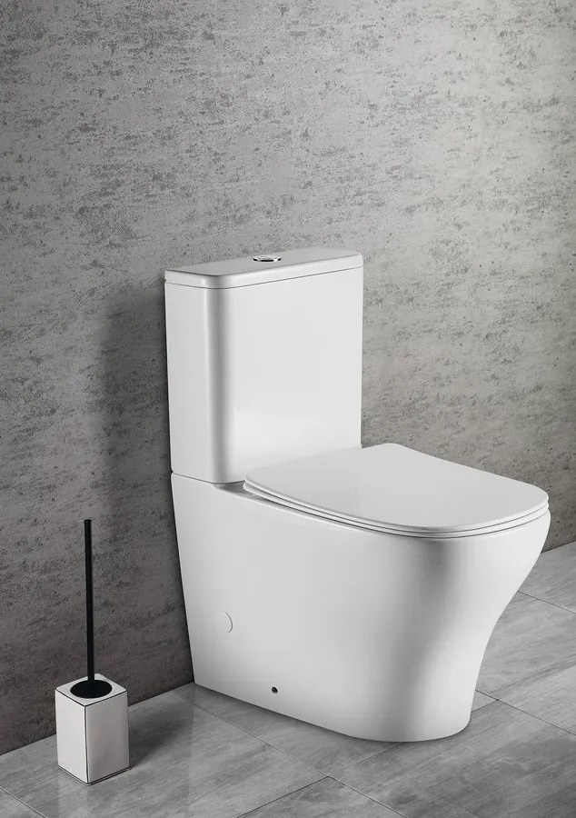 Sapho, BELLO RIMLESS WC kombi mísa s nádržkou, spodní/zadní odpad