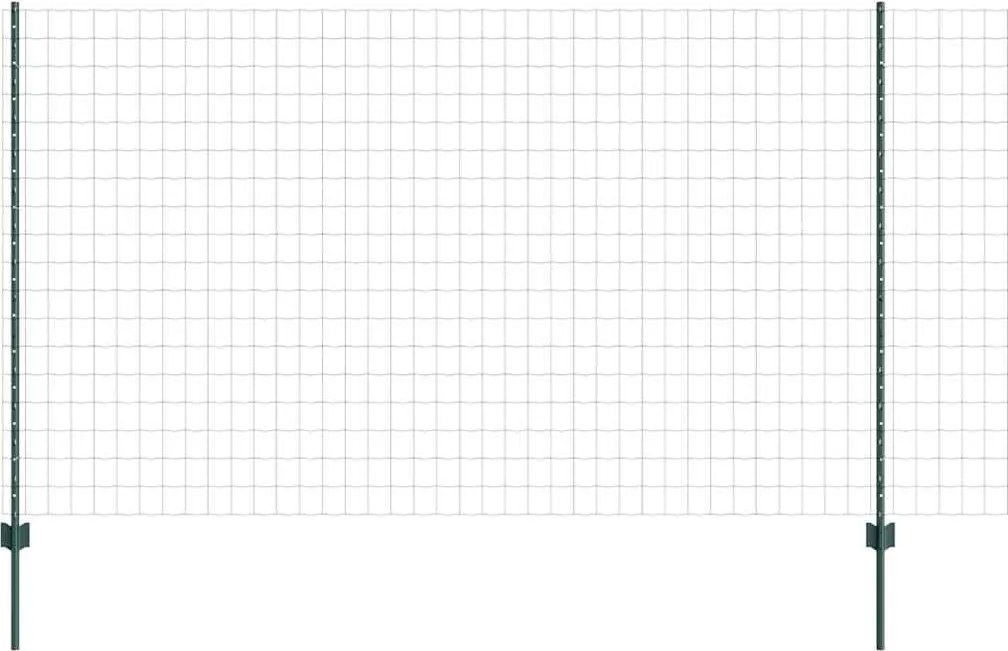 Euro plot s pilotem 10 x 1,4 m Ocel potažená PVC Zelená 3336044