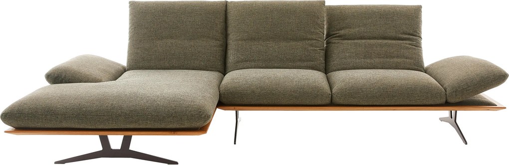XXXLutz ROHOVÁ SEDAČKA, dřevo, textil, zelená Dieter Knoll - Sedací soupravy - 001171005210