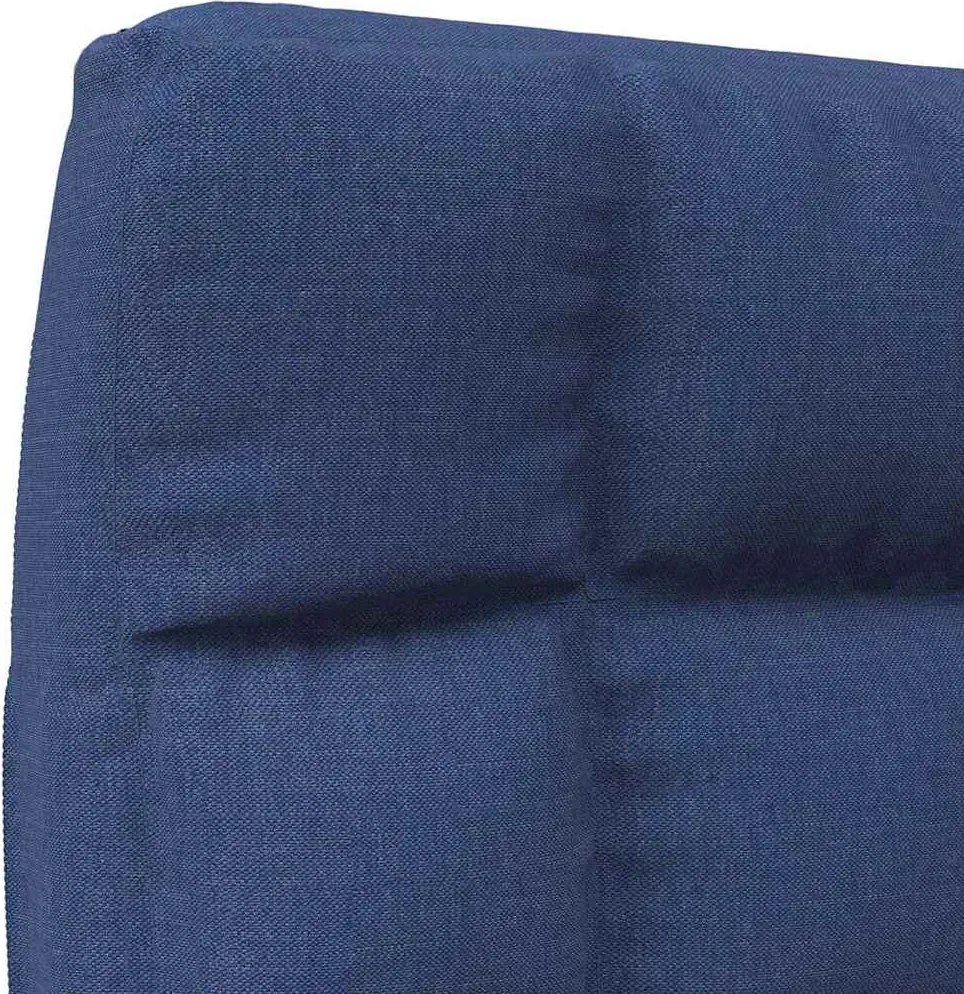 Skládací lenoška na podlahu modrá textil 336588