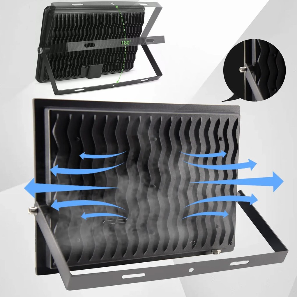 Toolight LED reflektor s pohybovým čidlem 50W RSL008-50NS