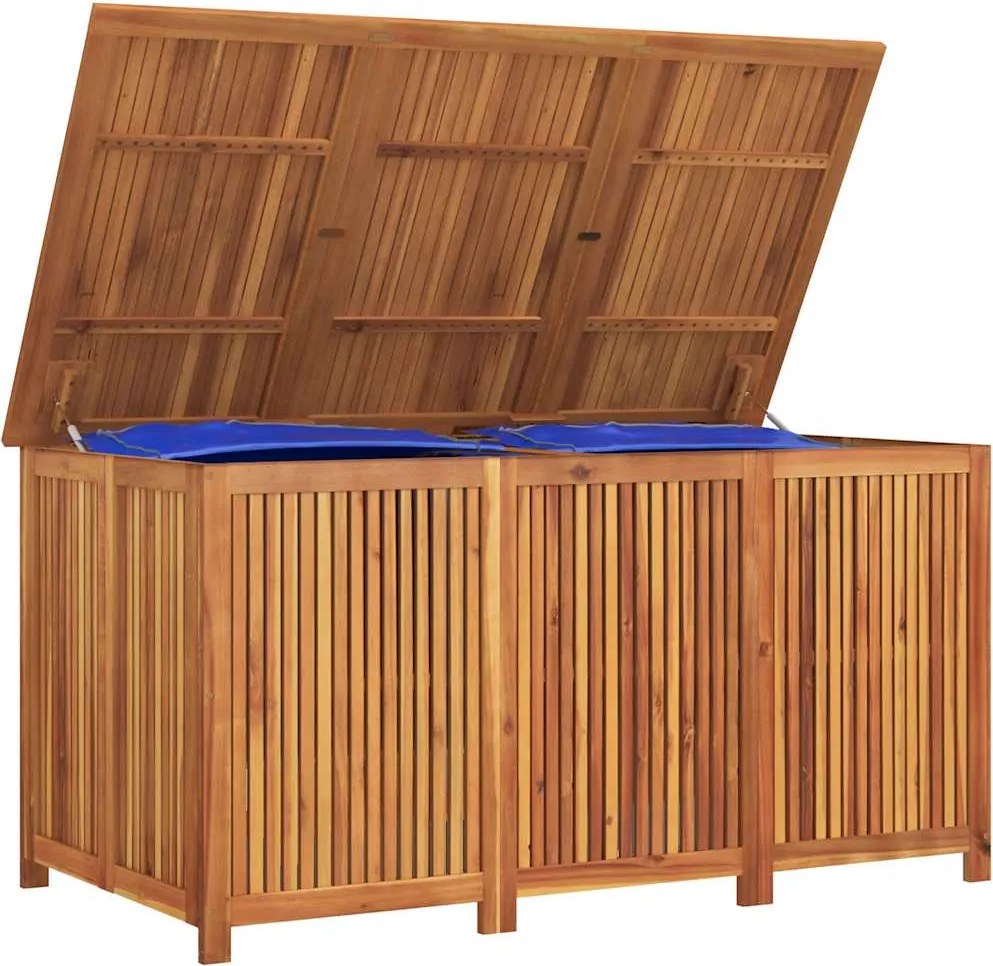 Zahradní úložný box 150 x 80 x 75 cm masivní akáciové dřevo 319707