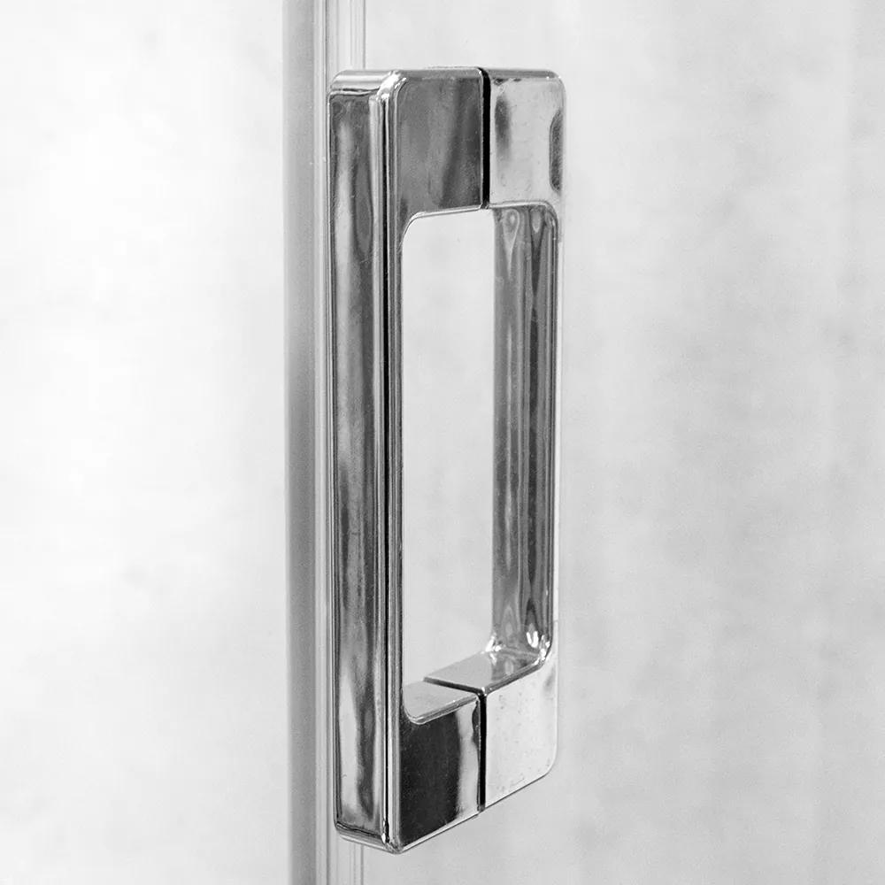 Roltechnik Outlet Jednokřídlé sprchové dveře BADEN I pro instalaci do niky Varianta: šířka: 80 cm, orientace: Univerzální - (BADEN I/80 - 4000853), Barva profilů a typ výplně: profily: brillant, výplň: transparent