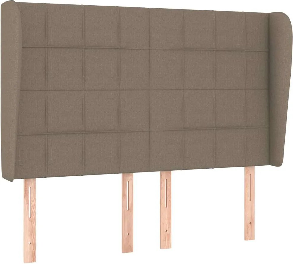 Box spring postel s matrací taupe 140x190 cm textil 3127961