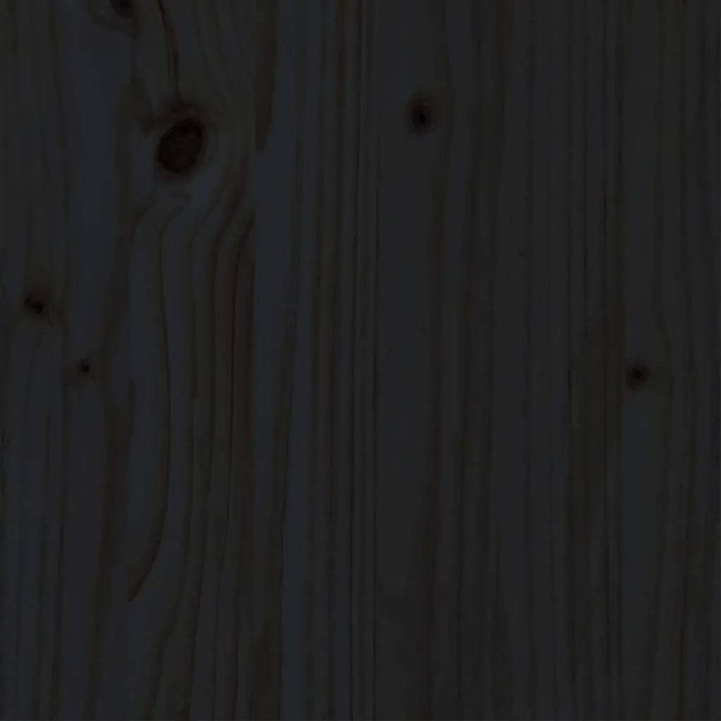 Rám postele černý masivní borovice 160 x 200 cm,  3105020