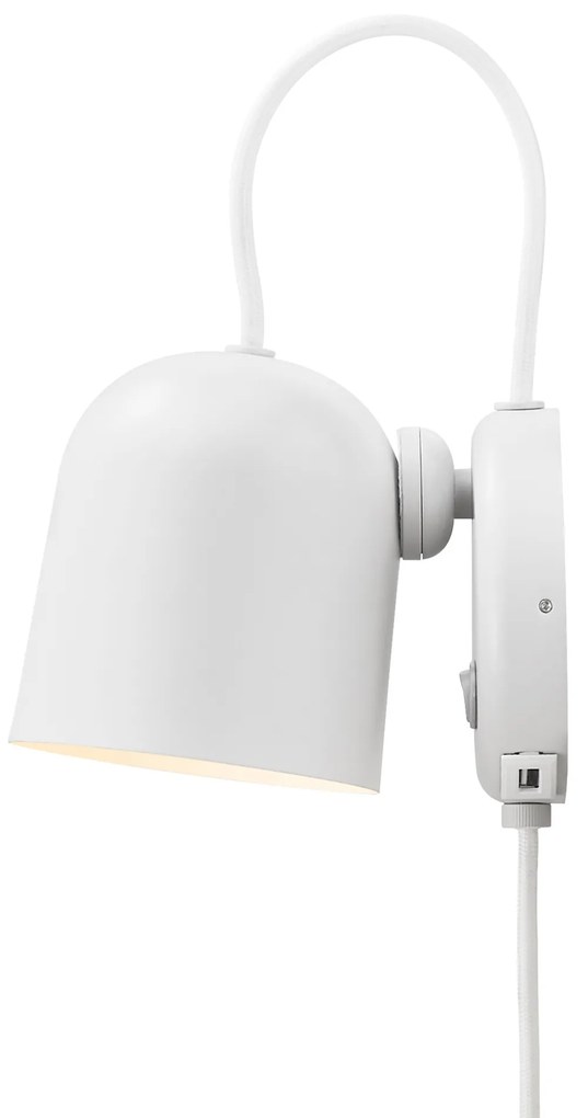 Nordlux 2120601001 Angle, nastavitelná nástěná lampa s USB výstupem a vypínačem, 1xGU10 max.25W, bílošedá, průměr 10,5cm