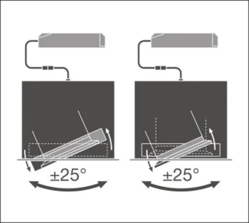 LED podhledové svítidlo LEDVANCE Spot SP MULTI 1x30W/3000K FL WT/BK teplá bílá