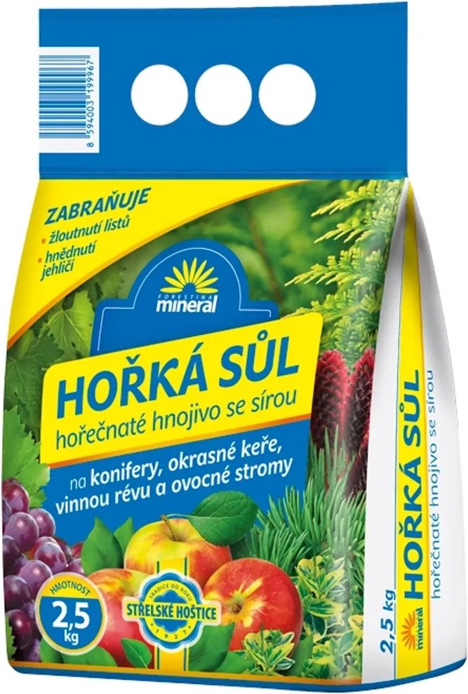 Forestina Hořká sůl, hořečnaté hnojivo se sírou 2,5 kg