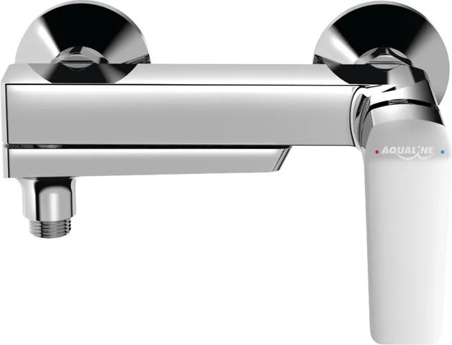 Aqualine Flery sprchová baterie nástěnná 150 cm páková otočné ramínko chrom FY010