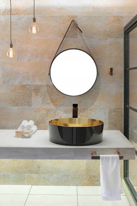 Invena Paros, vysoká umyvadlová baterie, černá matná, INV-BU-09-W04-A