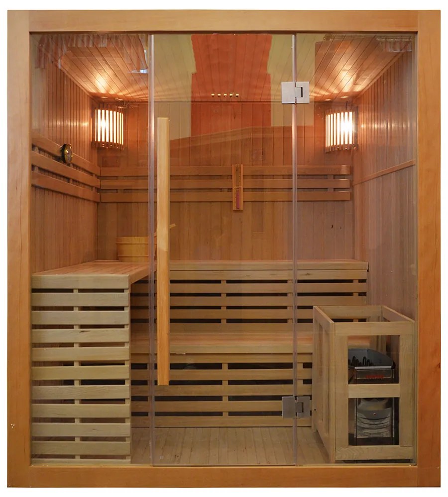 M-SPA - Suchá sauna s kamny 180 x 160 x 200 cm