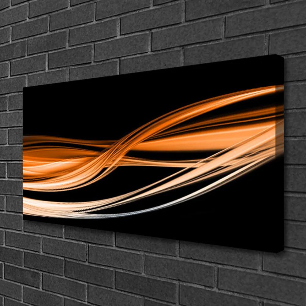Obraz na plátně Abstrakce Vlny Art Umění 125x50 cm
