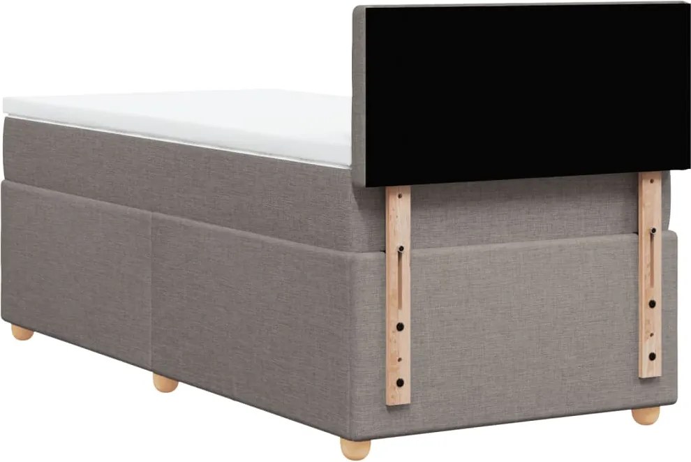 Box spring postel s matrací taupe 80x200 cm textil 3286525