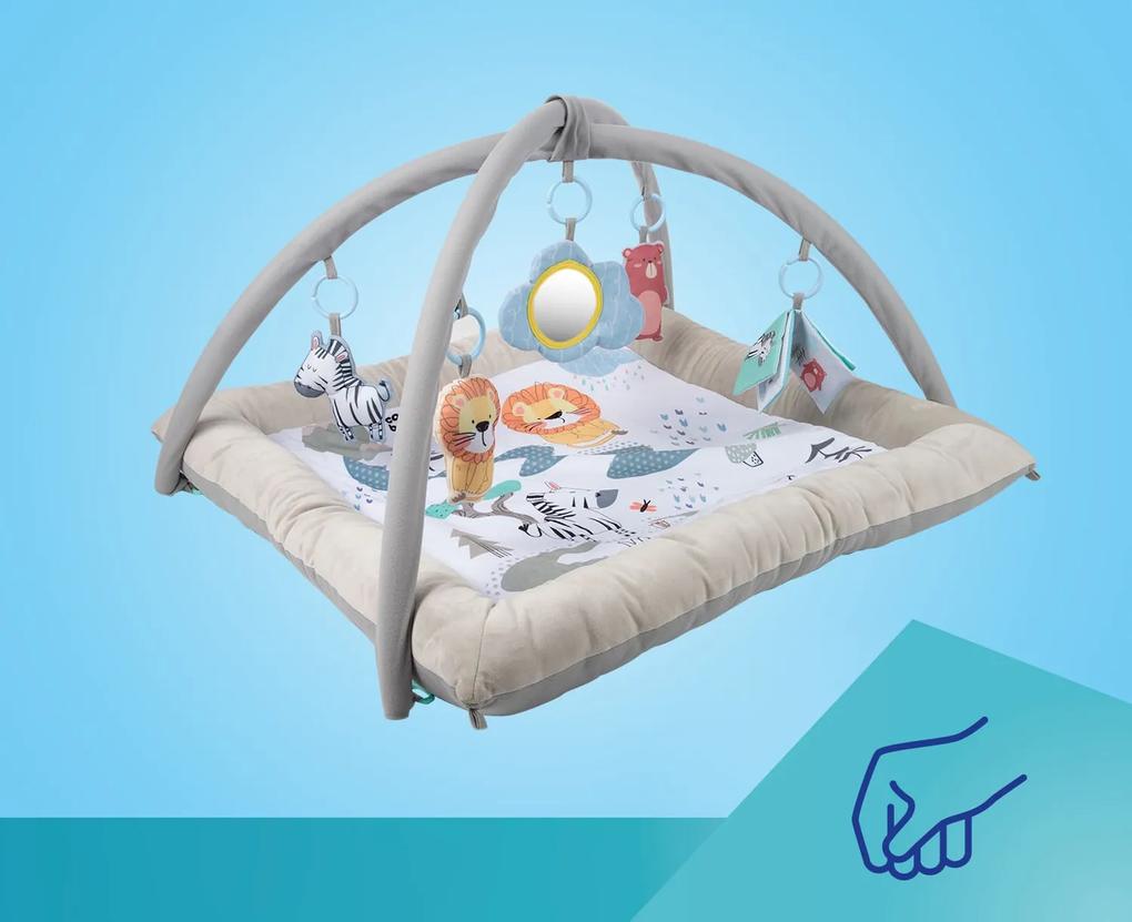 Canpol Babies Hrací deka SAFARI  s hrazdičkou a hračkami 0+