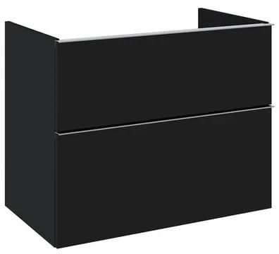 LOTOSAN Scarlet skříňka pod desku 80cm, černá matná AQ LN8111