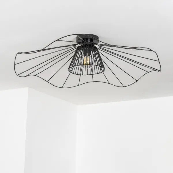 Brilagi - LED Přisazený lustr CERIA WIRE 1xE27/40W/230V pr. 80 cm černá