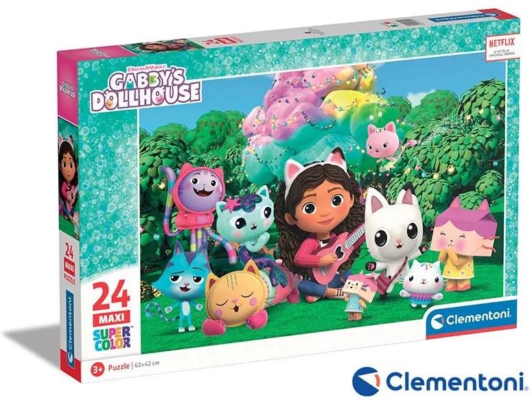 Clementoni - Puzzle Gábinin kouzelný domek: Na zahradě MAXI 24 dílků