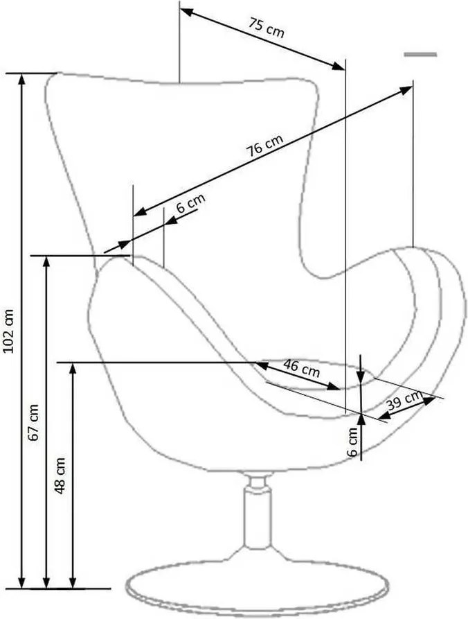 Křeslo Butterfly, barevná
