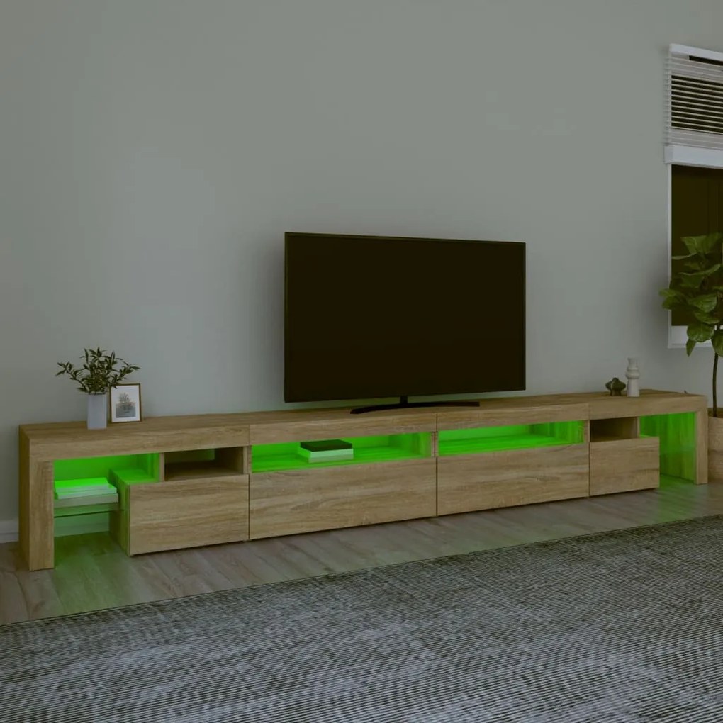 TV skříňka s LED osvětlením sonoma dub 290 x 36,5 x 40 cm 3152804