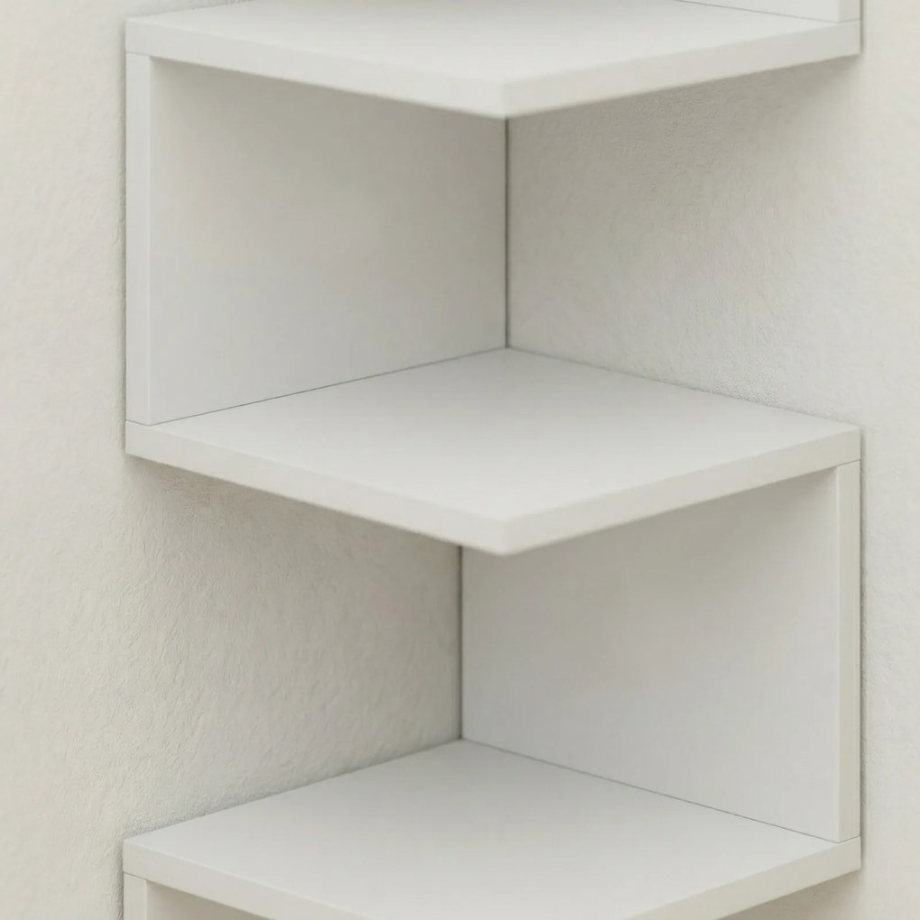 Nástěnný regál VICO, 22 x 119 cm, bílý