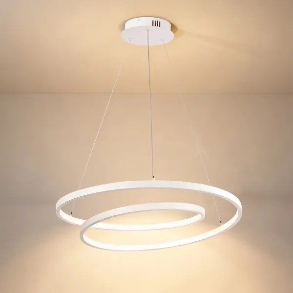 Brilagi-LED Stmívatelný lustr na lanku TWISTER LED/48W/230V pr. 50 cm bílá + DO