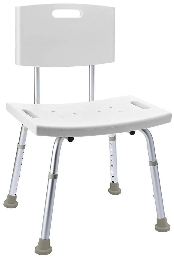 Ridder Židle s opěradlem, nastavitelná výška, bílá