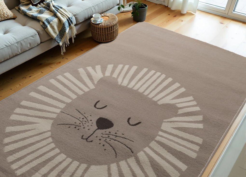 Hanse Home, Dětský koberec Adventures 106214 Beige Cream, 160x235, béžová, dětský pokoj