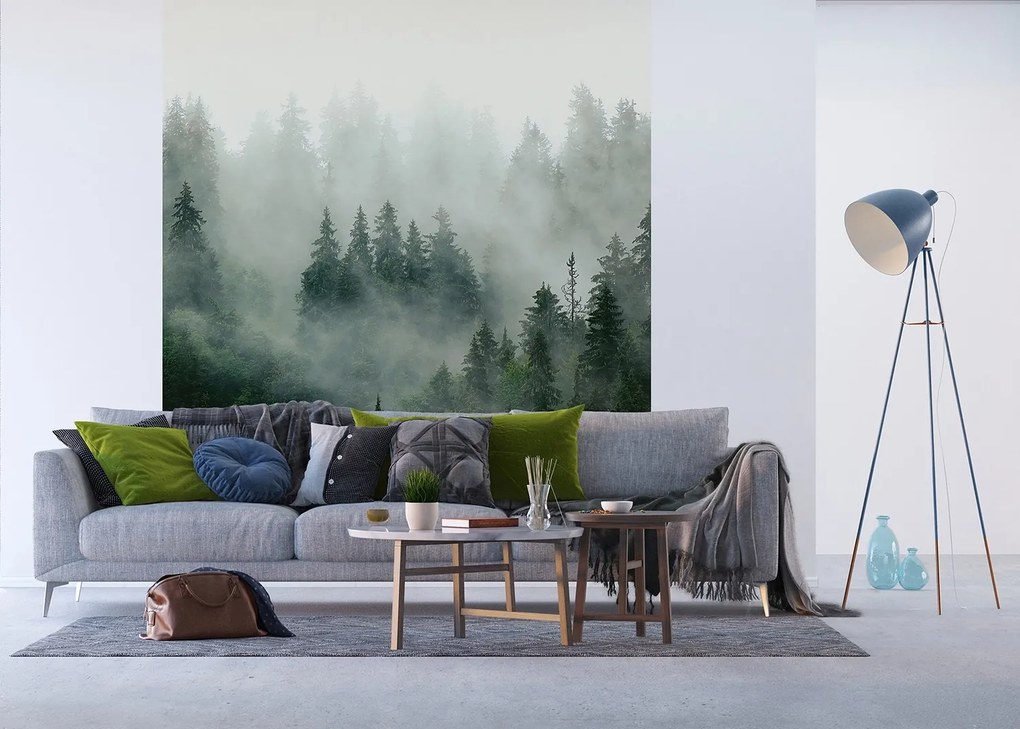 Vliesová fototapeta na zed' Lesní Mlha | 225 x 270 cm | DFT3P5903