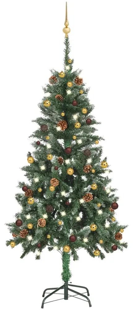 Umělý vánoční stromek s LED a sadou koulí 150 cm,  3077799 HangarStore.cz