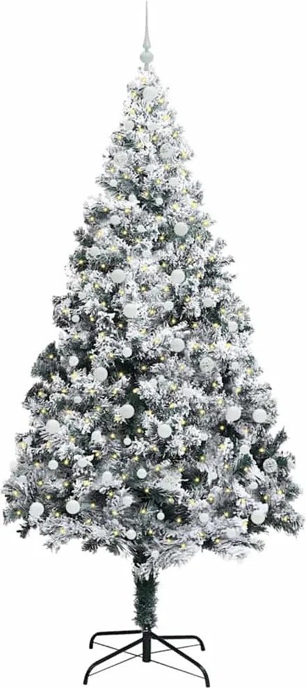 Umělý vánoční stromeček Bílá 240 cm PVC, ocel a plast 3396983