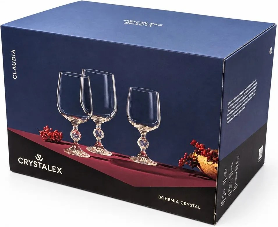 Crystalex Sklenice na víno Claudia 230 ml 6 ks