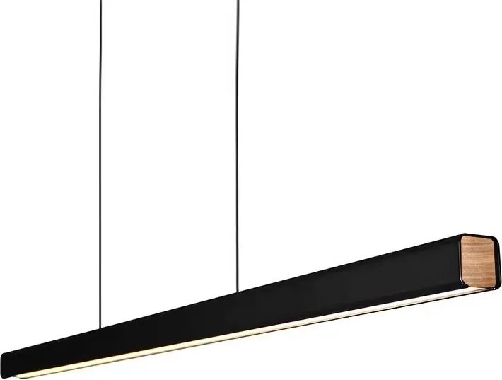 Toolight Toolight, LED závěsné svítidlo 80cm, 15W, APP1447-CP, černá matná, OSW-02391