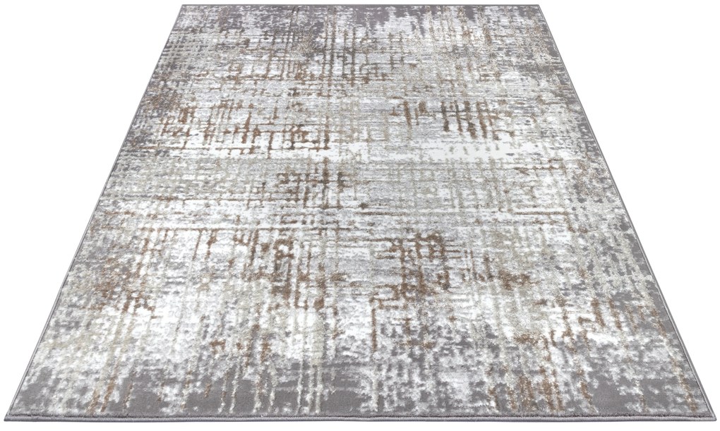 Hanse Home, Kusový koberec Shine 105925 Abstract Cream Grey, 200x280, šedá, ložnice