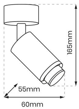 Bodové svítidlo MICA 1xGU10/25W/230V bílá