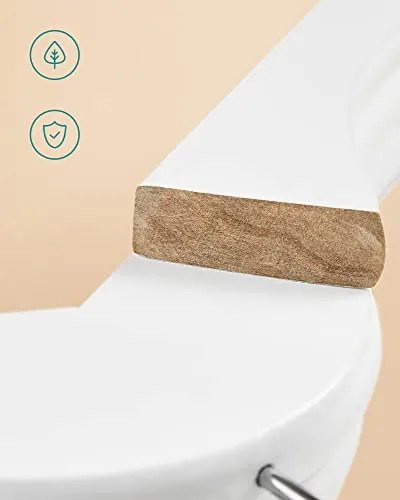 Dřevěná ramínka s protiskluzovou lištou, sada 10 ks x 23x44,5x1,2 cm, přírodní