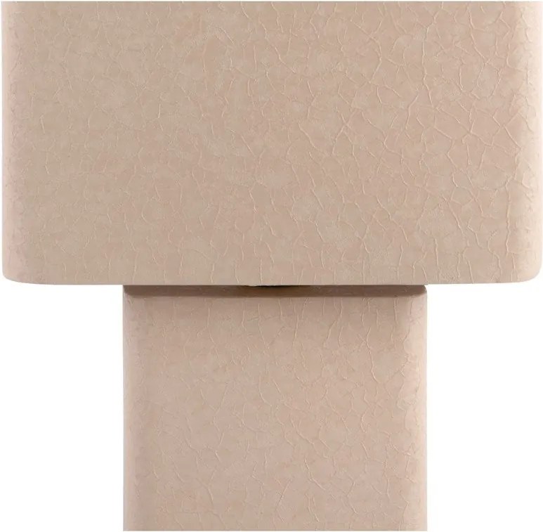 Béžová kovová stolní lampa (výška 33 cm) Boaz Recto – Leitmotiv
