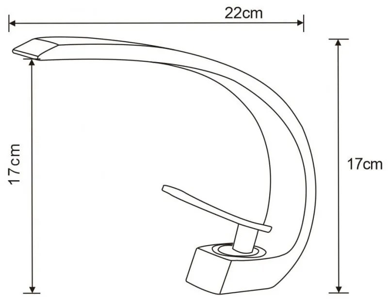 Mexen Lupus umyvadlová baterie, chromová, 746200-00