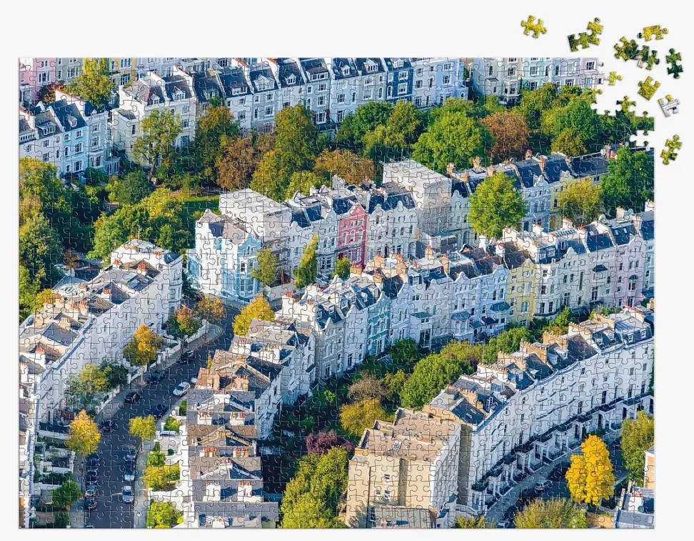 Galison Puzzle Grey Malin Notting Hill 1000 dílků