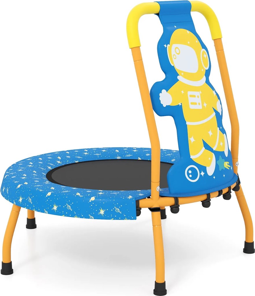 Costway Φ71 cm dětská trampolína s rukojetí a krytem okraje mini