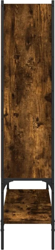 Knihovna kouřový dub 102 x 30 x 141,5 cm kompozitní dřevo 3214331