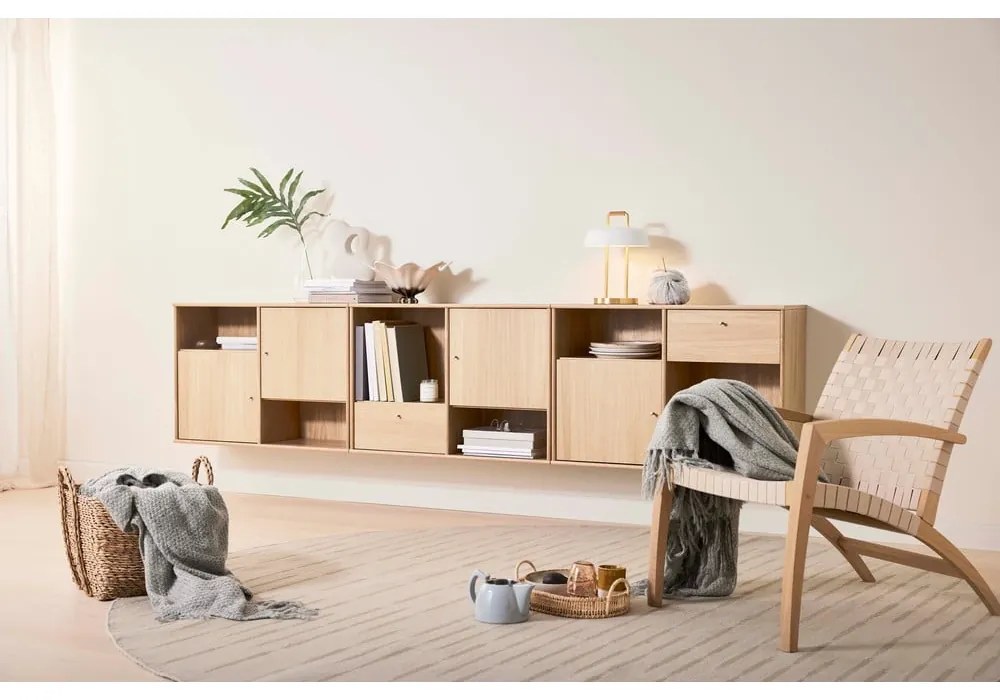 Nízká komoda v dekoru dubu 267x61 cm Mistral - Hammel Furniture