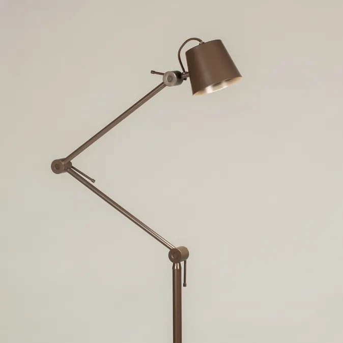 Stojací designová lampa Snap Fosca Brown