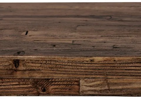Jídelní stůl 180x90x76 MDF borovice kovové nohy černý lak HT-536 PINE